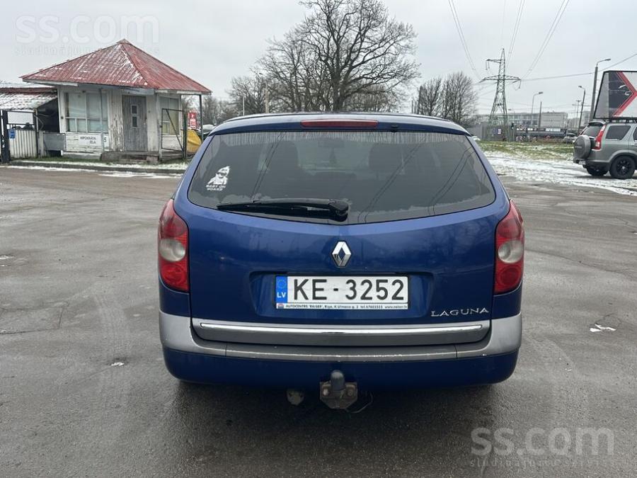 Blue Renault Laguna 2006 in Riga, with an engine capacity of 1.90 L and mileage of 295 thousand km for 1350 €, photo 6 on AUTOMOTO.COM.LV