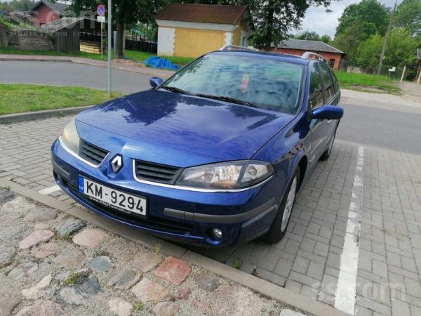 Blue Renault Laguna 2006 in Rezekne, with an engine capacity of 1.90 L and mileage of 374 thousand km for 750 €, photo 2 on AUTOMOTO.COM.LV