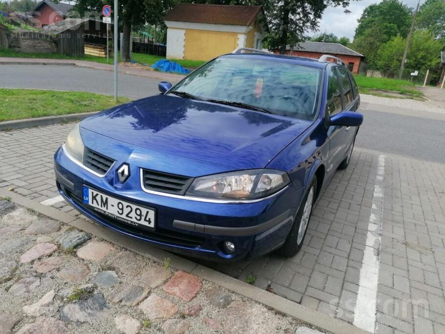 Blue Renault Laguna 2006 in Rezekne, with an engine capacity of 1.90 L and mileage of 374 thousand km for 750 €, photo 3 on AUTOMOTO.COM.LV