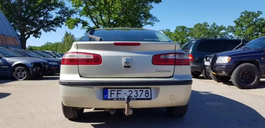 Grey Renault Laguna 2003 in Valmiera, with an engine capacity of 1.90 L and mileage of 297 thousand km for 1300 €, photo 5 on AUTOMOTO.COM.LV