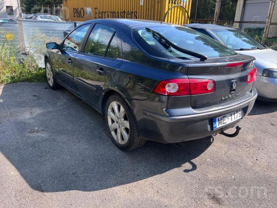 Pelēks Renault Laguna 2006 Rīga, ar dzinēja tilpumu 1.90 L un nobraukumu 284 tūkst. km par 1550 €, foto 5 vietnē AUTOMOTO.COM.LV