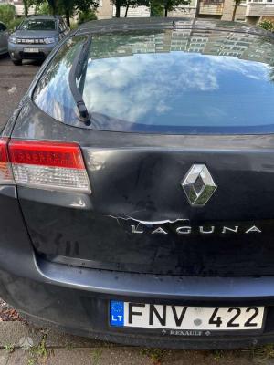 Grey Renault Laguna 2009 in Vilnius, with an engine capacity of 1.50 L and mileage of 163 thousand km for 2000 €, photo 4 on AUTOMOTO.COM.LV