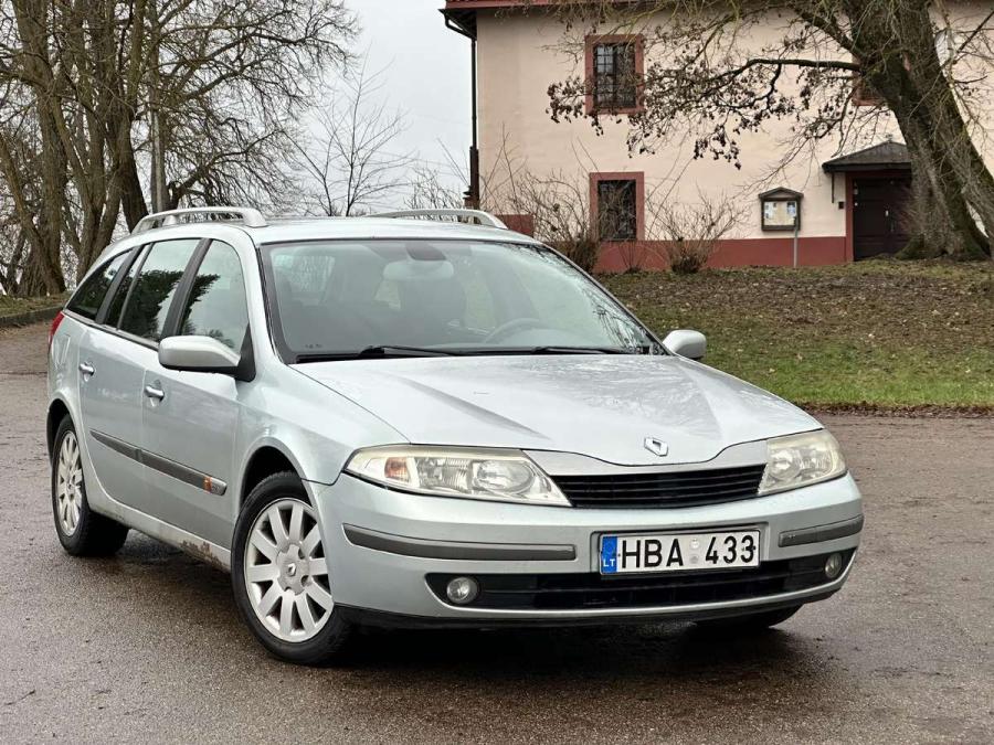 Pelēks Renault Laguna 2005 Viļņa, ar dzinēja tilpumu 2.00 L un nobraukumu 300 tūkst. km par 999 €, foto 1 vietnē AUTOMOTO.COM.LV