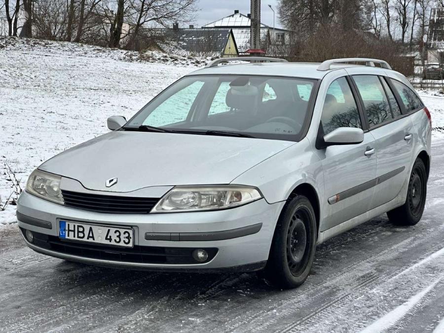 Grey Renault Laguna 2005 in Vilnius, with an engine capacity of 2.00 L and mileage of 300 thousand km for 499 €, photo 1 on AUTOMOTO.COM.LV