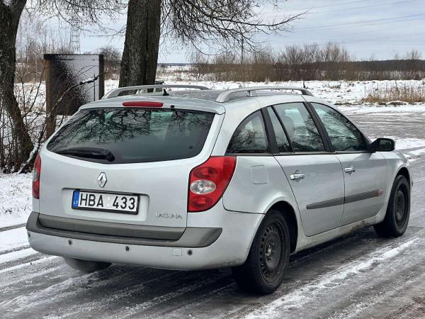 Pelēks Renault Laguna 2005 Viļņa, ar dzinēja tilpumu 2.00 L un nobraukumu 300 tūkst. km par 499 €, foto 4 vietnē AUTOMOTO.COM.LV