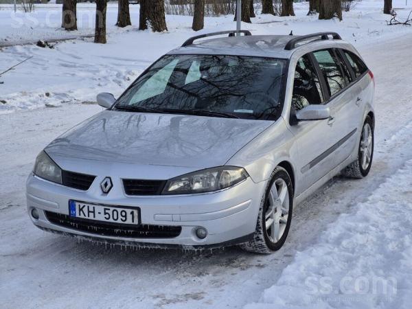 Grey Renault Laguna 2006 in Riga, with an engine capacity of 2.00 L and mileage of 0 thousand km for 1450 €, photo 2 on AUTOMOTO.COM.LV