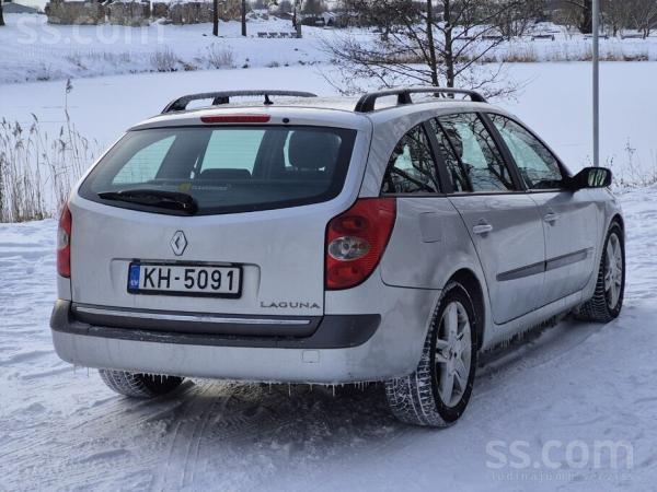 Grey Renault Laguna 2006 in Riga, with an engine capacity of 2.00 L and mileage of 0 thousand km for 1450 €, photo 8 on AUTOMOTO.COM.LV