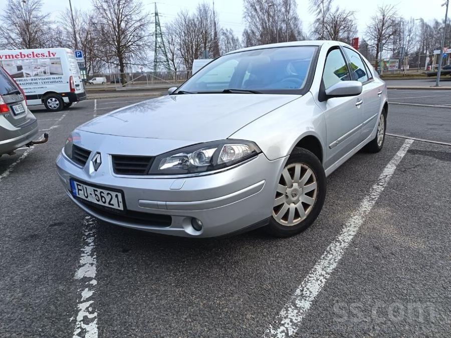 Grey Renault Laguna 2006 in Riga, with an engine capacity of 2.00 L and mileage of 209 thousand km for 1450 €, photo 1 on AUTOMOTO.COM.LV