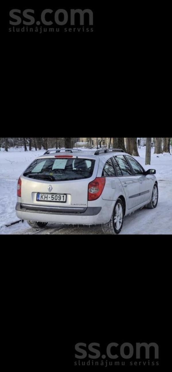 Grey Renault Laguna 2006 in Riga, with an engine capacity of 2.00 L and mileage of 0 thousand km for 1200 €, photo 3 on AUTOMOTO.COM.LV