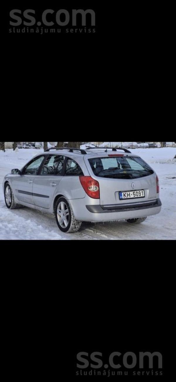 Grey Renault Laguna 2006 in Riga, with an engine capacity of 2.00 L and mileage of 0 thousand km for 1200 €, photo 4 on AUTOMOTO.COM.LV