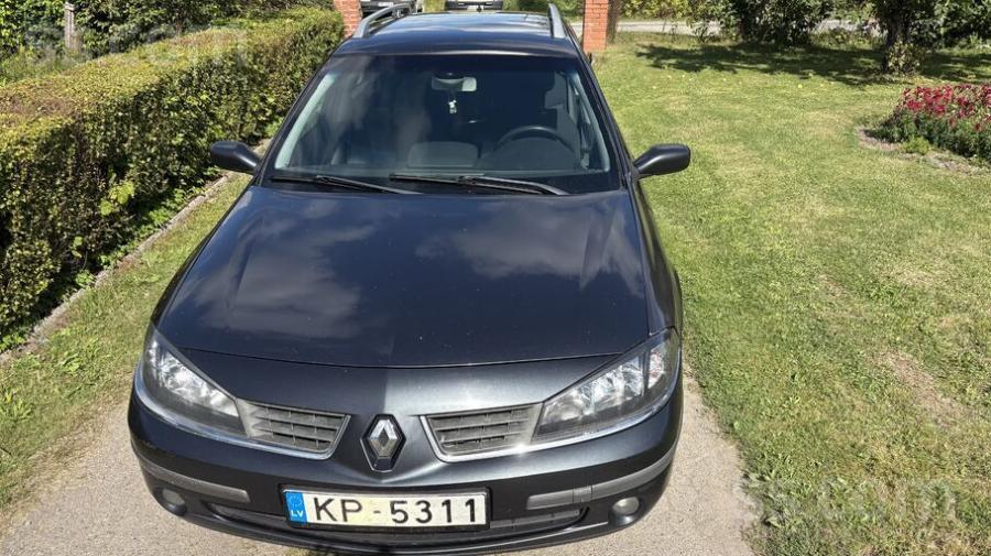 Grey Renault Laguna 2007 in Kuldiga, with an engine capacity of 1.90 L and mileage of 349 thousand km for 1500 €, photo 1 on AUTOMOTO.COM.LV