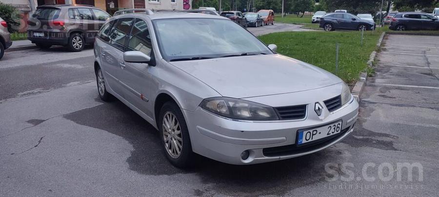 Pelēks Renault Laguna 2007 Rīga, ar dzinēja tilpumu 1.90 L un nobraukumu 299 tūkst. km par 1450 €, foto 1 vietnē AUTOMOTO.COM.LV