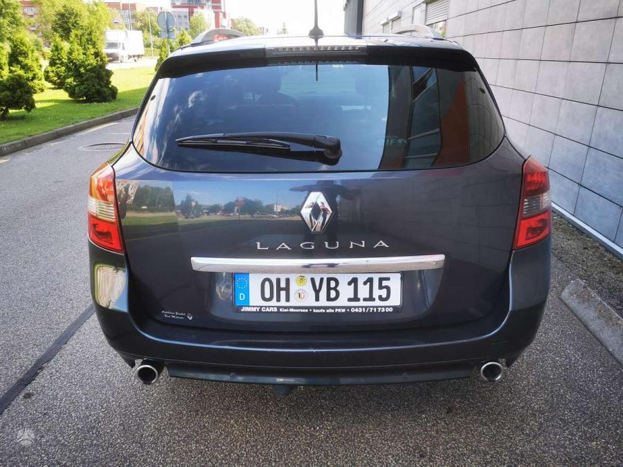 Pelēks Renault Laguna 2009 Klaipėda, ar dzinēja tilpumu 2.00 L un nobraukumu 194 tūkst. km par 3100 €, foto 7 vietnē AUTOMOTO.COM.LV