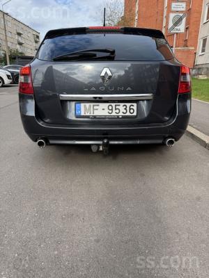 Pelēks Renault Laguna 2011 Daugavpils, ar dzinēja tilpumu 2.00 L un nobraukumu 313 tūkst. km par 3500 €, foto 3 vietnē AUTOMOTO.COM.LV