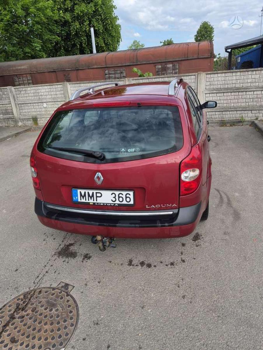 Sarkans Renault Laguna 2007 Šauļi, ar dzinēja tilpumu 1.99 L un nobraukumu 261 tūkst. km par 1000 €, foto 6 vietnē AUTOMOTO.COM.LV