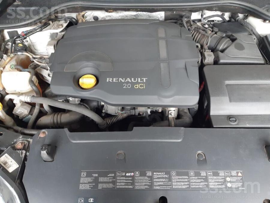 White Renault Laguna 2014 in Riga, with an engine capacity of 2.00 L and mileage of 245 thousand km for 5995 €, photo 8 on AUTOMOTO.COM.LV