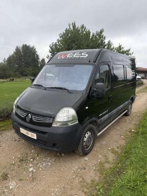 Melns Renault Master 2009 Viļņa, ar dzinēja tilpumu 2.46 L un nobraukumu 253 tūkst. km par 3950 €, foto  vietnē AUTOMOTO.COM.LV