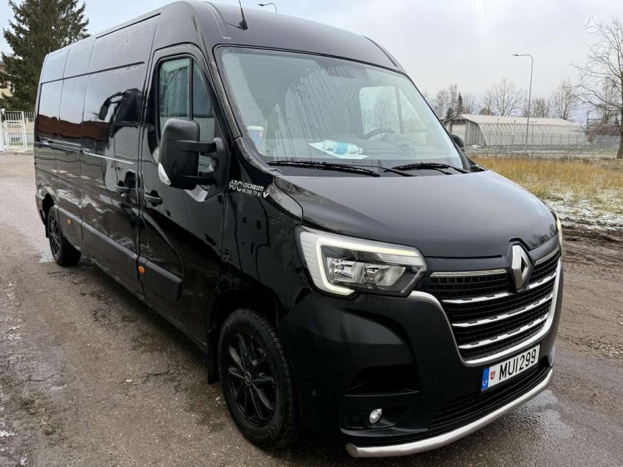 Black Renault Master 2019 in Vilnius, with an engine capacity of 2.30 L and mileage of 147 thousand km for 18876 €, photo 1 on AUTOMOTO.COM.LV
