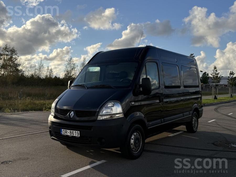 Черный Рено Мастер 2009 в Лиепая, объемом двигателя 2.50 л и пробегом 253 тыс. км за 7300 €, фото 4 на AUTOMOTO.COM.LV