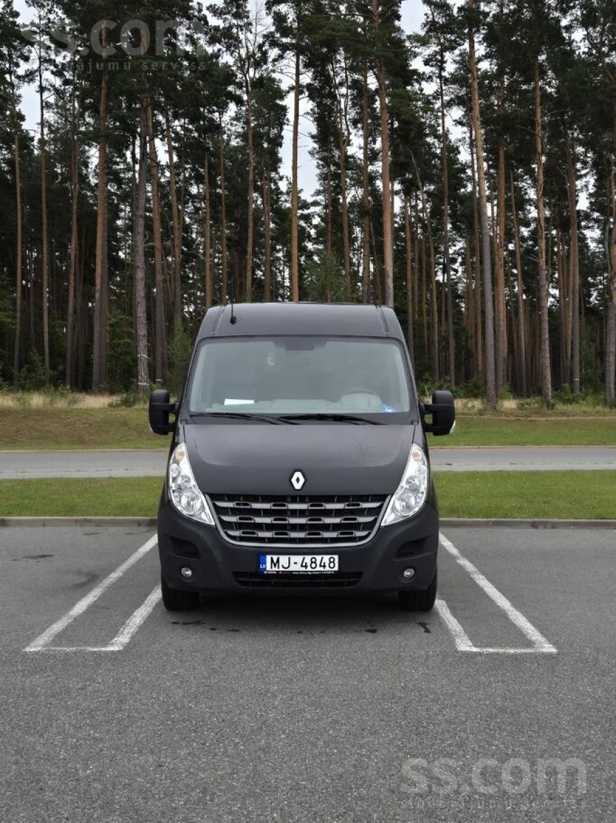 Black Renault Master 2012 in Riga, with an engine capacity of 2.30 L and mileage of 207 thousand km for 12695 €, photo 1 on AUTOMOTO.COM.LV