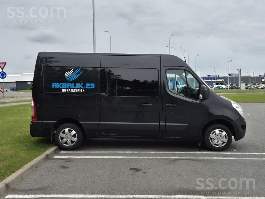 Black Renault Master 2012 in Riga, with an engine capacity of 2.30 L and mileage of 207 thousand km for 12695 €, photo 3 on AUTOMOTO.COM.LV
