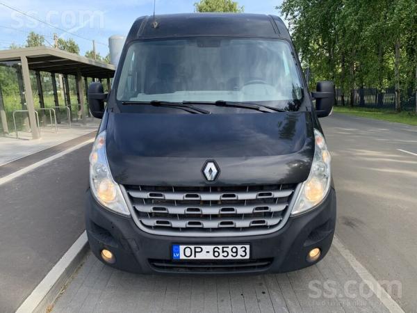 Black Renault Master 2014 in Riga, with an engine capacity of 2.30 L and mileage of 321 thousand km for 6750 €, photo 2 on AUTOMOTO.COM.LV