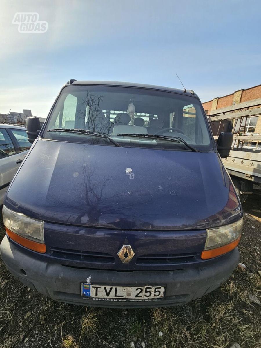 Blue Renault Master 2002 in Alytus, with an engine capacity of 2.20 L and mileage of 353 thousand km for 900 €, photo 1 on AUTOMOTO.COM.LV