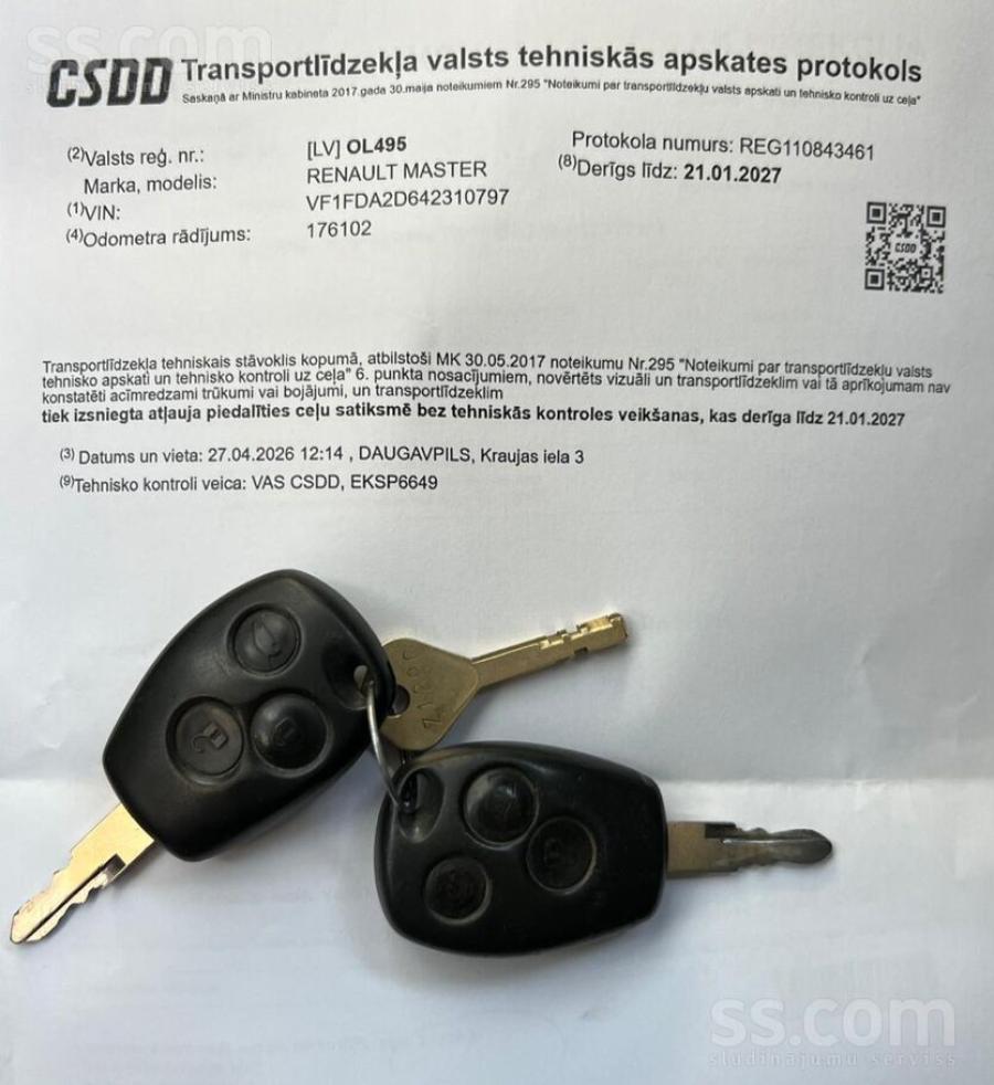 Синий Рено Мастер 2009 в Даугавпилс, объемом двигателя 2.50 л и пробегом 176 тыс. км за 6600 €, фото 27 на AUTOMOTO.COM.LV
