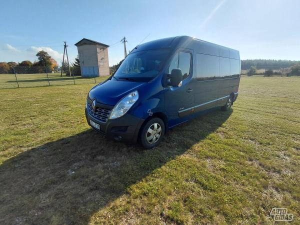 Blue Renault Master 2016 in Vilnius, with an engine capacity of 2.30 L and mileage of 168 thousand km for 9500 €, photo 1 on AUTOMOTO.COM.LV