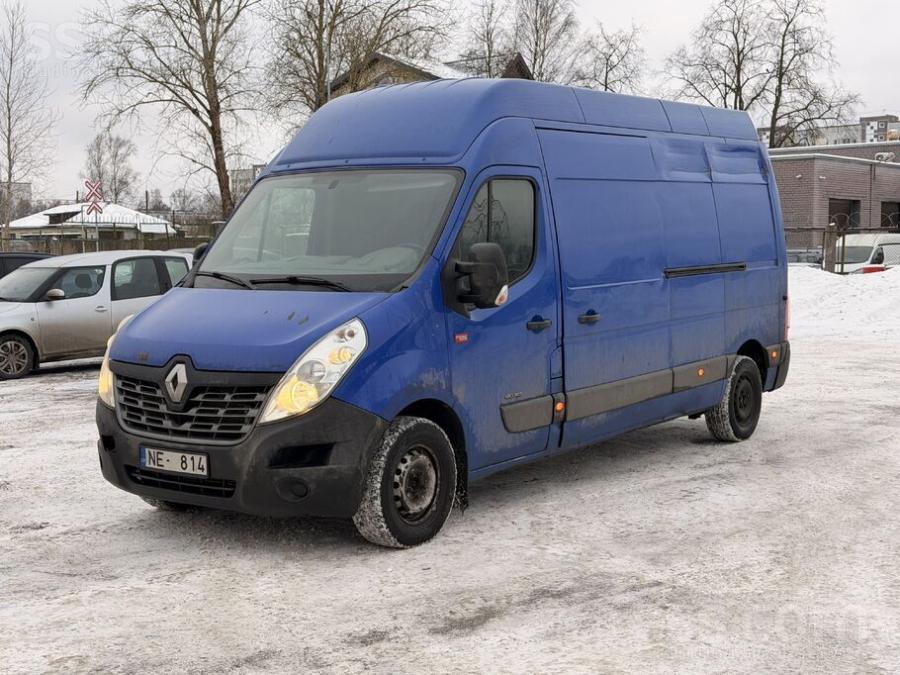 Blue Renault Master 2017 in Riga, with an engine capacity of 2.30 L and mileage of 309 thousand km for 5900 €, photo 2 on AUTOMOTO.COM.LV