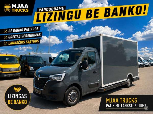 Pelēks Renault Master 2021 Viļņa, ar dzinēja tilpumu 2.30 L un nobraukumu 203 tūkst. km par 12900 €, foto 1 vietnē AUTOMOTO.COM.LV