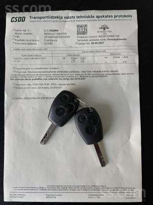 Grey Renault Master 2015 in Riga, with an engine capacity of 2.30 L and mileage of 221 thousand km for 12750 €, photo 20 on AUTOMOTO.COM.LV
