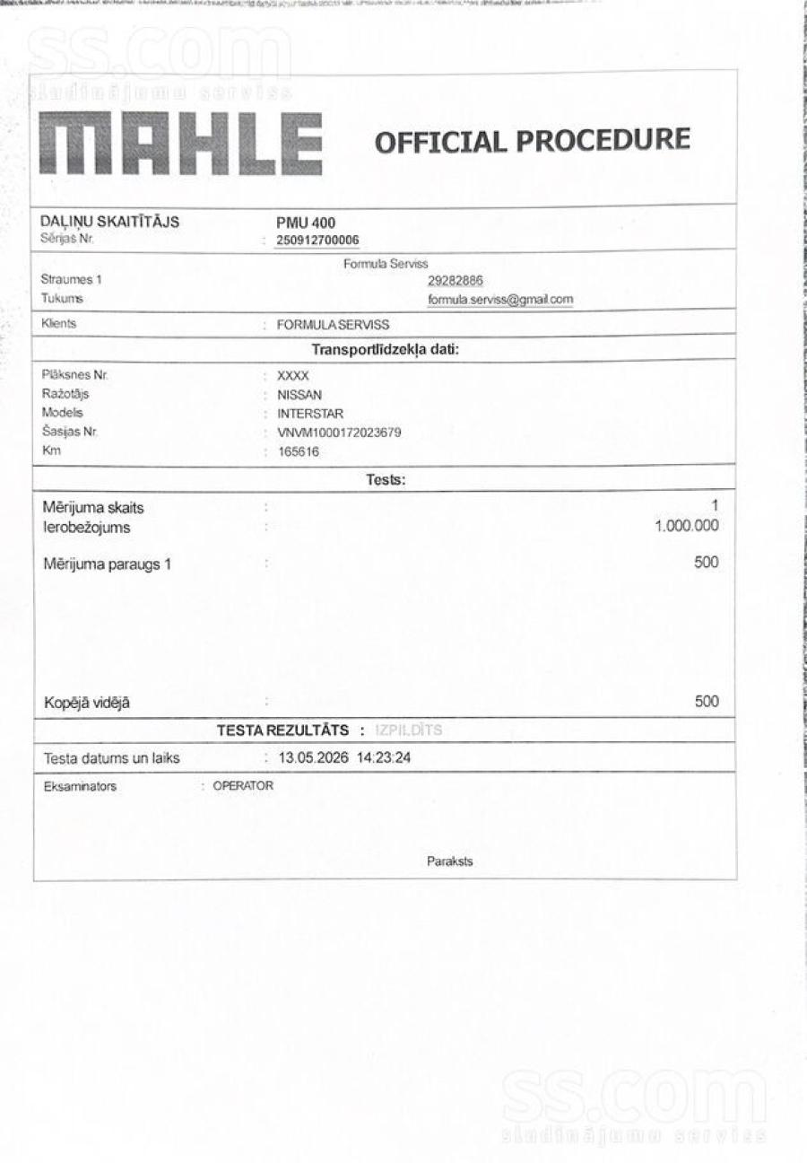 Grey Renault Master 2023 in Tukums, with an engine capacity of 2.30 L and mileage of 166 thousand km for 17500 €, photo 16 on AUTOMOTO.COM.LV