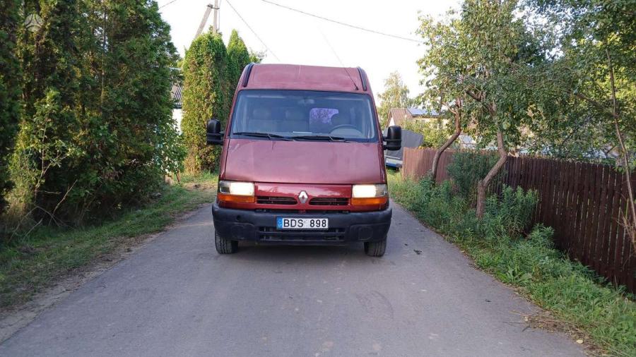 Sarkans Renault Master 1998 Viļņa, ar dzinēja tilpumu 2.80 L un nobraukumu 500 tūkst. km par 700 €, foto 3 vietnē AUTOMOTO.COM.LV
