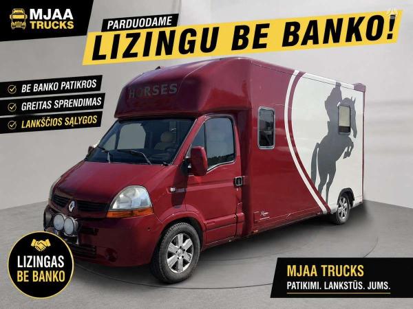 Red Renault Master 2019 in Vilnius, with an engine capacity of 0.00 L and mileage of 220 thousand km for 14900 €, photo 1 on AUTOMOTO.COM.LV