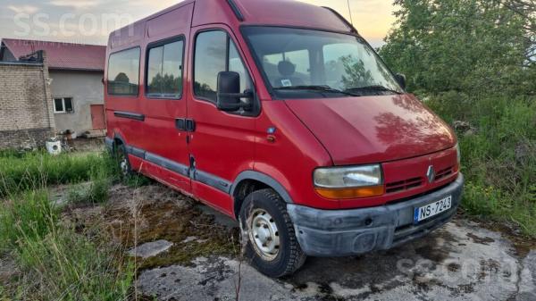 Красный Рено Мастер 2000 в Резекне, объемом двигателя 2.80 л и пробегом 330 тыс. км за 2400 €, фото 1 на AUTOMOTO.COM.LV