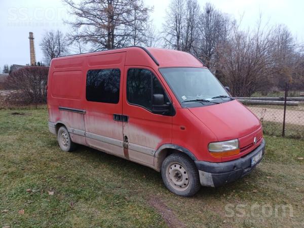 Красный Рено Мастер 2001 в Алуксне, объемом двигателя 2.20 л и пробегом 389 тыс. км за 750 €, фото 1 на AUTOMOTO.COM.LV