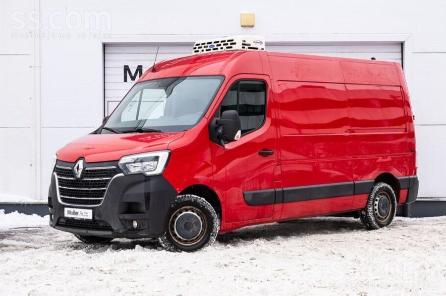 Red Renault Master 2021 in Riga, with an engine capacity of 2.30 L and mileage of 85 thousand km for 16750 €, photo 1 on AUTOMOTO.COM.LV
