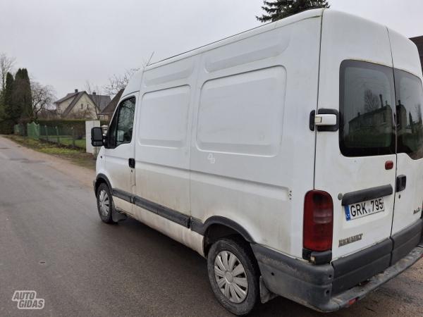 White Renault Master 2003 in Mazeikiai, with an engine capacity of 2.50 L and mileage of 400 thousand km for 1850 €, photo 6 on AUTOMOTO.COM.LV