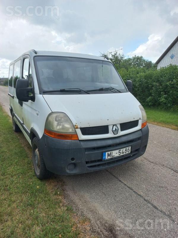White Renault Master 2005 in Talsi, with an engine capacity of 2.50 L and mileage of 345 thousand km for 1600 €, photo 2 on AUTOMOTO.COM.LV