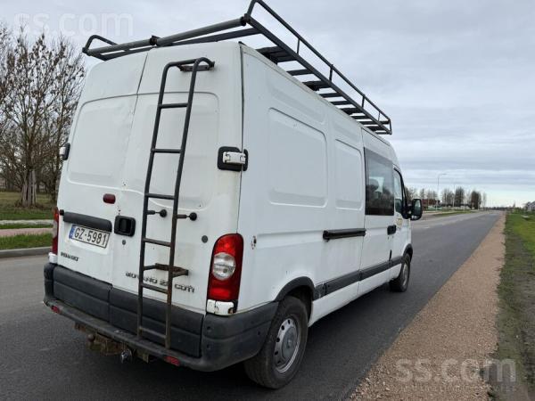 White Renault Master 2007 in Jelgava, with an engine capacity of 2.50 L and mileage of 219 thousand km for 4100 €, photo 4 on AUTOMOTO.COM.LV