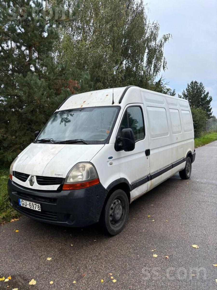 White Renault Master 2007 in Riga, with an engine capacity of 2.50 L and mileage of 420 thousand km for 2650 €, photo 1 on AUTOMOTO.COM.LV