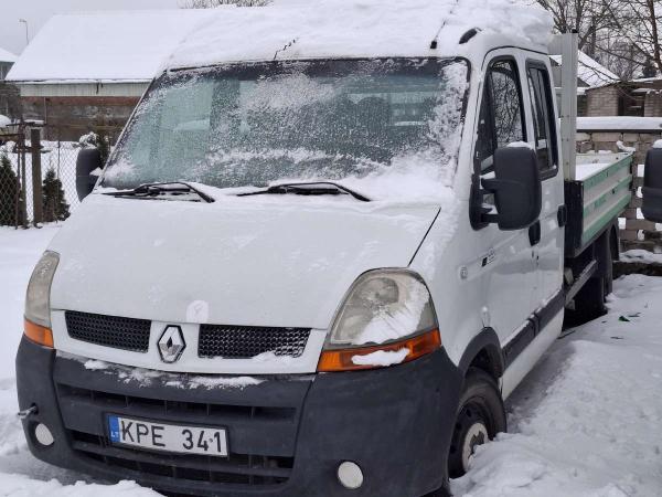 White Renault Master 2007 in Silute, with an engine capacity of 2.46 L and mileage of 415 thousand km for 2000 €, photo 1 on AUTOMOTO.COM.LV