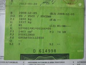 White Renault Master 2008 in Kaunas, with an engine capacity of 2.46 L and mileage of 466 thousand km for 3850 €, photo 8 on AUTOMOTO.COM.LV