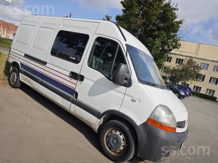White Renault Master 2008 in Riga, with an engine capacity of 2.50 L and mileage of 310 thousand km for 2300 €, photo 7 on AUTOMOTO.COM.LV