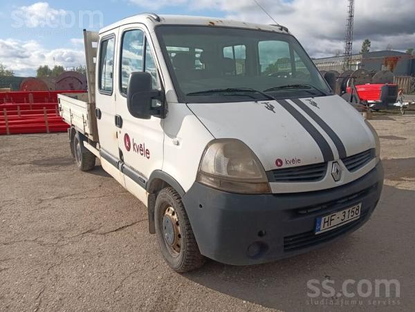 Renault Master 2008 in Bauska on AUTOMOTO.COM.LV White Renault Master 2008 in Bauska, with an engine capacity of 2.50 L and mileage of 496 thousand km for 1400 €, photo 1 on AUTOMOTO.COM.LV
