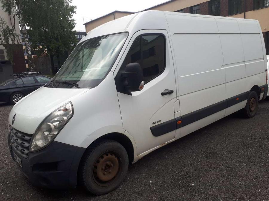 White Renault Master 2010 in Vilnius, with an engine capacity of 2.30 L and mileage of 289 thousand km for 5100 €, photo 4 on AUTOMOTO.COM.LV