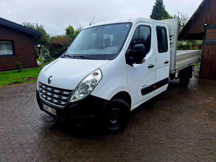 White Renault Master 2013 in Vilnius, with an engine capacity of 2.30 L and mileage of 220 thousand km for 5700 €, photo 1 on AUTOMOTO.COM.LV