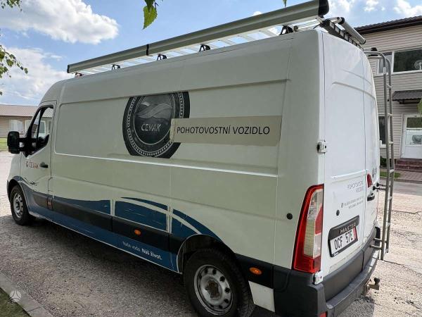 White Renault Master 2014 in Vilnius, with an engine capacity of 2.30 L and mileage of 254 thousand km for 5700 €, photo 9 on AUTOMOTO.COM.LV