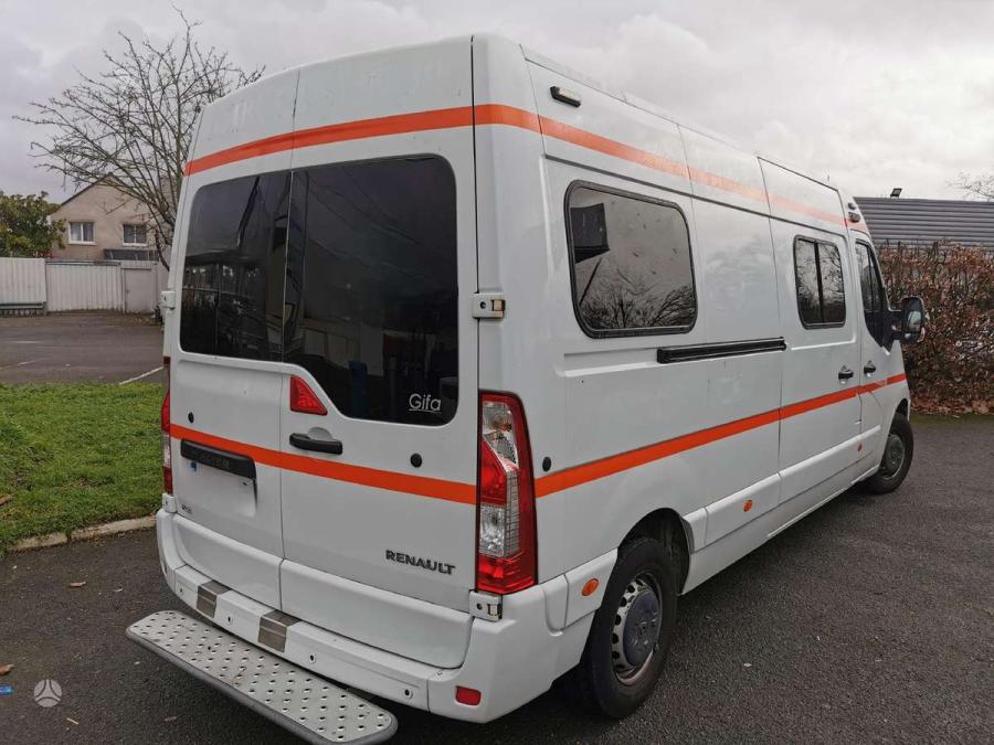 White Renault Master 2016 in Kaunas, with an engine capacity of 2.30 L and mileage of 270 thousand km for 6250 €, photo 5 on AUTOMOTO.COM.LV